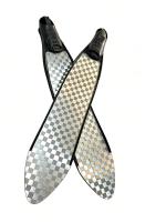 China New Design Electroplated Silver Finish T700 Carbon Fiber Long Fins for Freediving and Spearfishing for sale