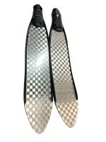 China New Design Electroplated Silver Finish T700 Carbon Fiber Long Fins for Freediving and Spearfishing for sale