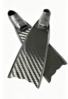 China Custom Logo Buoyant Short Blade Carbon Fiber Freediving Mermaid Fins For Snorkeling for sale