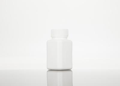 China 100ml HDPE Empty Plastic Square Medicine Bottles Refillable for sale