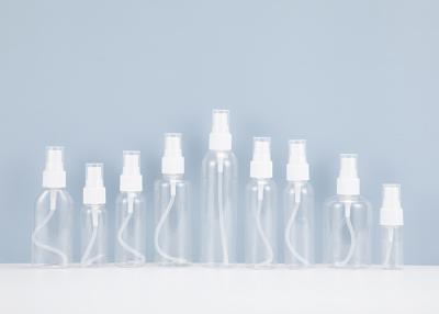 China Empty PET Srpay Bottle Clear Small Refillable Liquid Container for sale
