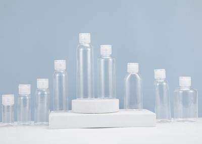 China 1oz 2oz 3oz 4oz Empty Plastic PET Transparent Bottle Container With Flip Cap for sale