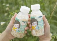 China 400ml 14oz Soy Milk Tea Bottles Heat Resistant Square Plastic Juice Bottle Juicy for sale