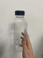 China 250ml Transparent PET Juice Bottles Square Plastic Drinking Bottle Customizable for sale
