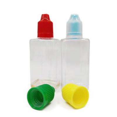 China 50ml Plastic bottles PET Material Square bottles for sale