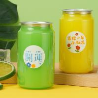 China Discount Plastic Can with Easy Open Lid Plastic Drink Can clear Plastic Soda Cans with Factory Supply for sale