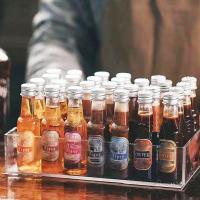 China Custom 200Ml Transparent Round Empty Plastic Liquor Wine Whisky Vodka Tequila Bottle With Cap for sale