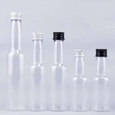 China Unique Juice Bottles For Wine Medium Clear Plastic Pet Bottles With Free Sample for sale