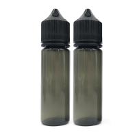 China 50 ml Squeezable Liquid PET Dropper Bottle With Black Or White Lid/Cap for sale