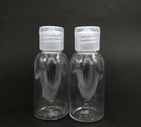 China Free Sample Transparent PET Plastic Bottle with Flip Cap Empty Bottle Flip Cap Cream Bottle with Flip Cap with Factory Supply for sale