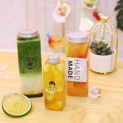 China 0.5kg Milk Tea Bottles for Water Storage in Square Round Shape Durable Design for sale