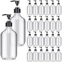 China Screen Printing Plastic Lotion Bottles With Clear Surface And UV Electroplated Cap for sale