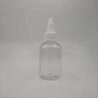 China Customized Label Panel Clear Plastic Screw Top Bottles for Liquid Packaging for sale