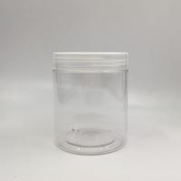 China 100ml 8oz 500ml 1000ml Clear Pet Plastic Storage Container Food Grade Cosmetic Cream Jar With Lid for sale
