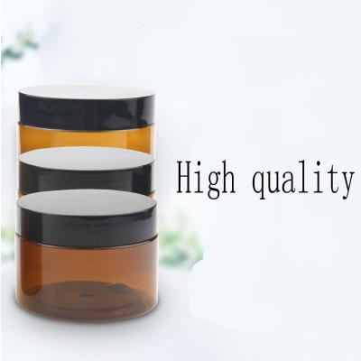 China Customized Printing Transparent Plastic Jar Containers Pressure Sensitive Aluminum Foil Lid for sale