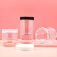 China Food Grade Transparent 80ml 100ml 120ml 150ml 250ml 500ml 1000ml Frosted PET Plastic Jar With Lid for sale