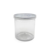 China Custom Transparent Plastic Jar Containers Custom Logo Printing Paper Carton Packaging for sale