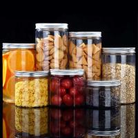 China Transparent Plastic Containers Customizable Logo 2oz-8oz Capacity With Aluminum Lid for sale