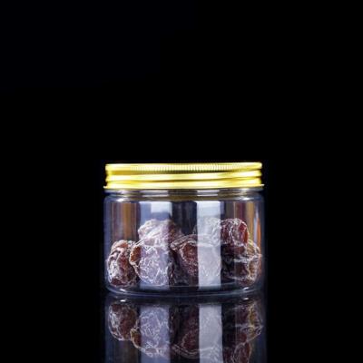 China Food Packaging Empty Cookies Storage Plastic Container Jar 100ml 200ml Clear Plastic Jar for sale