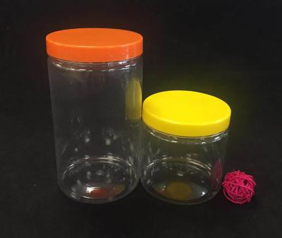 China Custom Transparent Plastic Jar Containers Custom Logo Printing Paper Carton Packaging for sale