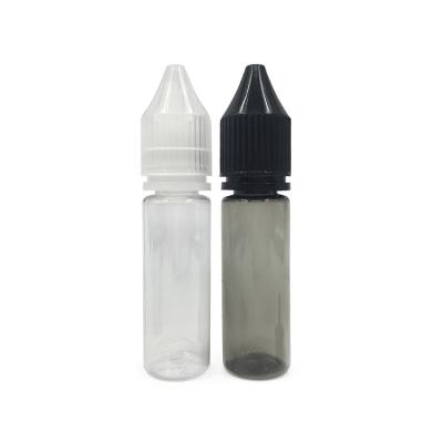 China Custom Printed Transparent E Liquid Bottles Childproof Neck Type Various Capacities for sale