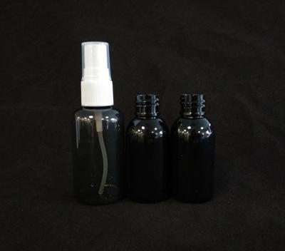 China Classic Round Transparent PET Plastic Spray Bottle Smooth Surface Various Capacities for sale