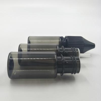 China Customized Transparent  E Liquid Bottles With Screw Cap Round Shape Various Capacities for sale