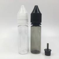 China Custom Printed Transparent PET E Liquid Bottles Childproof Screw Cap Various Capacities for sale