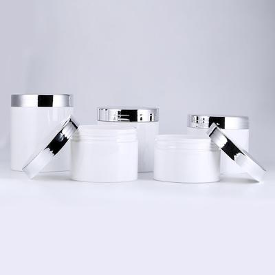 China Custom Printed Transparent Plastic Cosmetic Jar Smooth Surface Various Sizes 10ml-150ml for sale