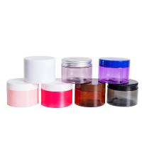 China PS Body Butter Jar Face Cream Lip Scrub Cosmetic Packaging Container Plastic Jars With Lids for sale