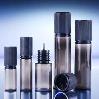 China Childproof Round Transparent E Liquid Bottles Custom Logo Screen Printing Neck Type for sale