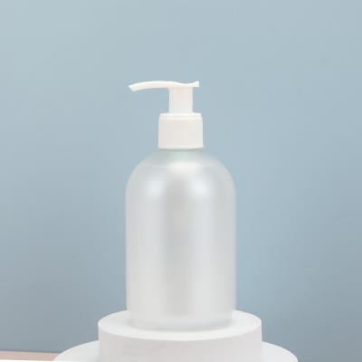 China Flip top Round PET Lotion Bottles 300ml Clear Bottles for Effective Body Care for sale