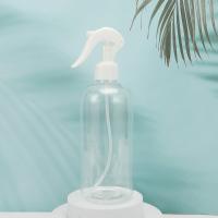 China Clear Plastic Lotion Bottles with White Cap and UV Electroplated Collar for sale