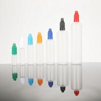 China PET Screw Cap E Liquid Bottles with Customized Logo Childproof Neck Customizable Printing Colors for sale