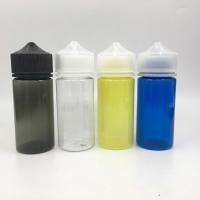 China Customized Round  E liquid bottle with Childproof Neck Transparent Color Screen Printed Logo for sale