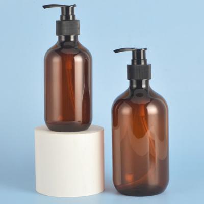China Reusable Round PET Pump Bottles for 3000pcs Mqq Custom Logo Dispensing Shampoo for sale