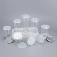 China Customizable Transparent Plastic Jar Containers with Aluminum Lid Various Sizes 2oz-8oz for Beauty Products. for sale