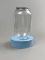 China Customized Logo Plastic Cosmetic Jar with Pressure Sensitive Gasket Sealing for sale