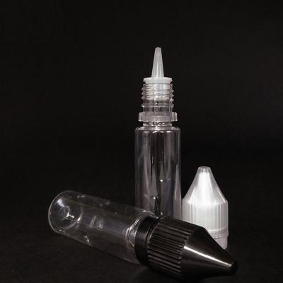 China Childproof Neck Transparent E Liquid Bottles Customized Printing for sale