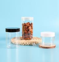 China Customizable Plastic Jar Containers With Aluminum Sealing Lid For Transparent Storage for sale