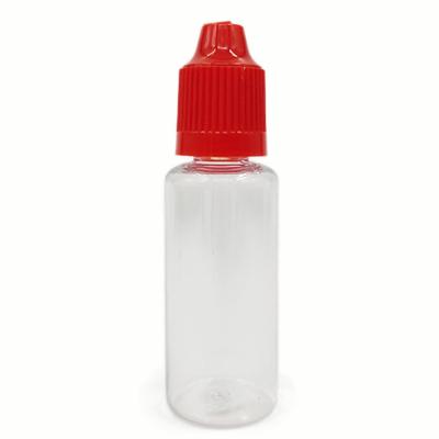 China Custom Printed PET Round E Liquid Bottles With Childproof Cap for sale