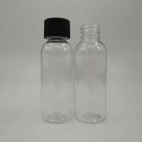 China Clear Plastic Screw Top Bottles With Customized Label Panel And Printing for sale