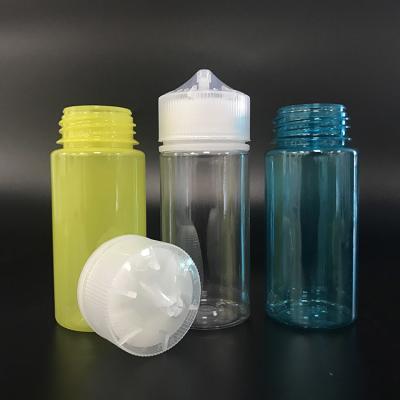 China Customizable Transparent PET E Liquid Bottles Childproof Screw Cap Various Capacities for sale