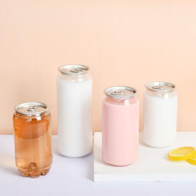 China Leak proof Modern Milk Tea Bottles Clear Design with Square Round Shape Handle Included for sale