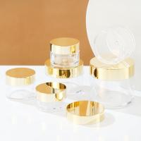 China Custom Capacity Cosmetic Jar with Transparent Surface and Customized Logo Printing for sale