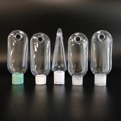 China Clear Plastic Cosmetic Bottles With Collars In 30ml 50ml And 60ml Sizes for sale
