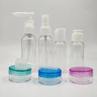 China Clear UV Electroplated Plastic Lotion Bottles with Flip top Caps in 30ml 50ml 60ml Sizes for sale