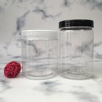 China Wholesale Wide Mouth 1oz 4oz 8oz amber transparent plastic jars with lids for sale