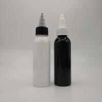 China 5000pcs Custom Logo Smooth Surface Clear Black Dropper Dispenser Bottles With Screw Cap for sale