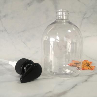 China 25.7g Screw Cap Dispensing Pink Round Recyclable PET Pump Bottle 47mm Diameter for sale